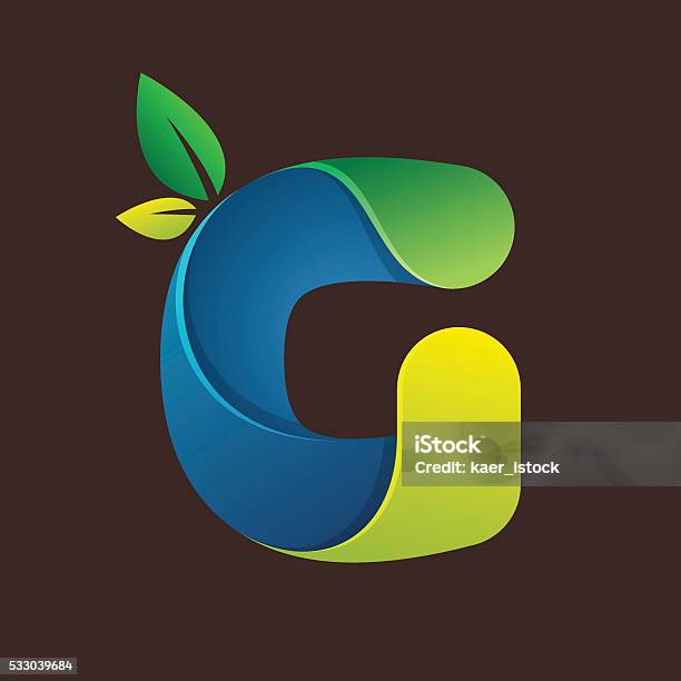 G 의 문자 아이콘 녹색 잎 0명에 대한 스톡 벡터 아트 및 기타 이미지 0명 강 녹색 Istock