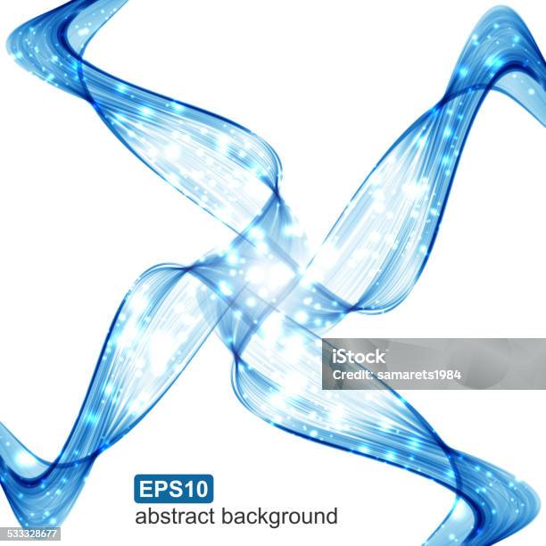 Abstract Blue Waves Background向量圖形及更多2015年圖片 2015年 創作性 商業金融與工業 Istock