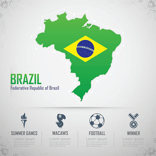 120 Mapa De Brasil Y Viajes Infografía Plantilla De Diseño Fotografías