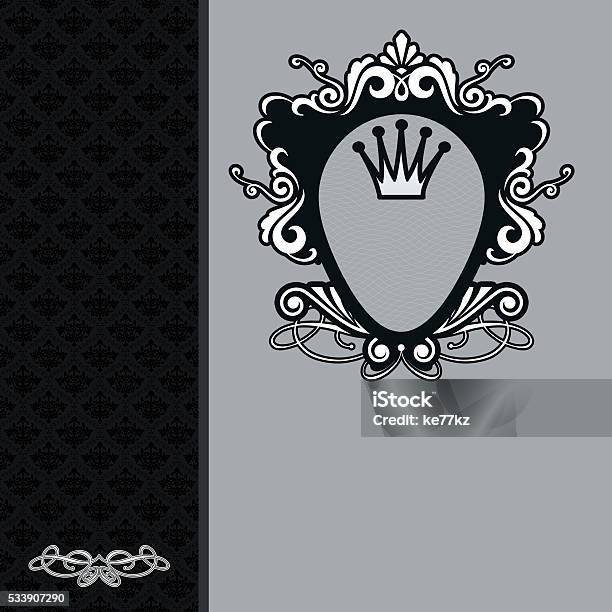 Decorative Vintage Background With Elegant Frame向量圖形及更多式樣圖片 式樣 復古風格