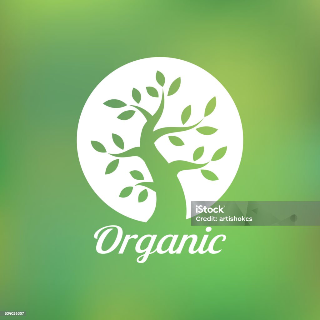 Logo Arbre Vert Bio Naturel Eco Symbole Emblème De Lécologie Vecteurs