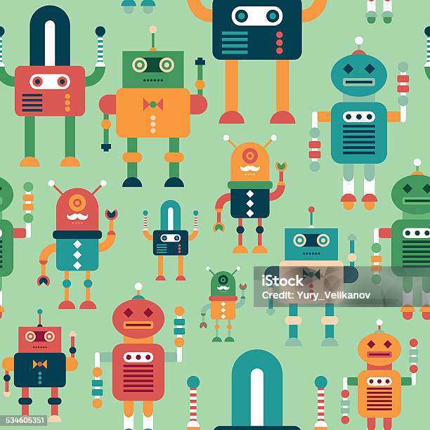 Pola Mulus Dengan Robot Lucu Berwarnawarni Ilustrasi Stok - Unduh ... Pola Mulus Dengan Robot Lucu Berwarnawarni Ilustrasi Stok - Unduh ...