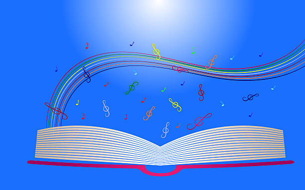 10+ Music Notes On Open Book Background Stock Illustrations, Royalty ... 10+ Music Notes On Open Book Background Stock Illustrations, Royalty ...