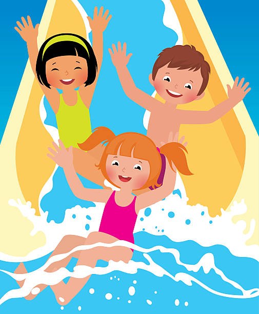190 Parc Aquatique Attraction Foraine Illustrations Graphiques