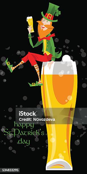Leprechaun Dengan Bir Hari St Patrick Kartu Ucapan Ilustrasi Stok ... Leprechaun Dengan Bir Hari St Patrick Kartu Ucapan Ilustrasi Stok ...