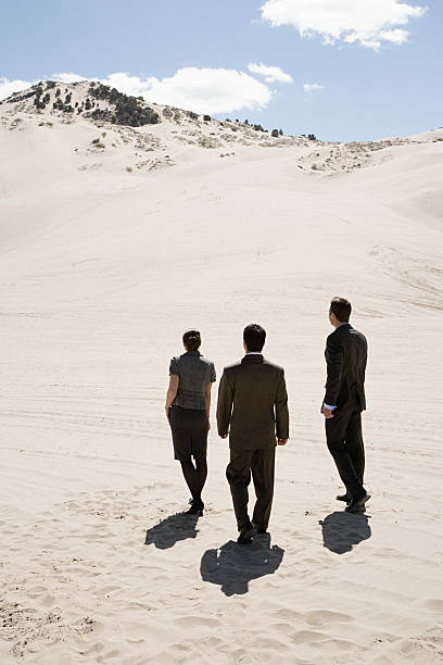 Free Stock Photo of Three People Walking in the Desert | Download Free ...