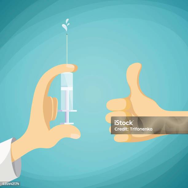 Dokter Memegang Jarum Suntik Tangan Dengan Suntikan Ilustrasi Stok ... Dokter Memegang Jarum Suntik Tangan Dengan Suntikan Ilustrasi Stok ...