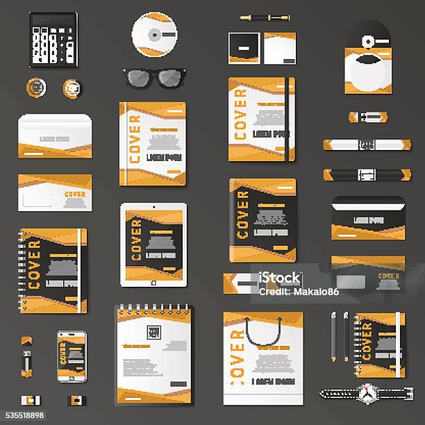 Mock Up Vector Set Stock Illustration Download Image Now Business