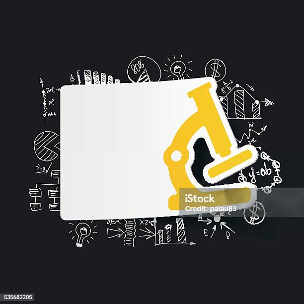 Formules Daffaires De Dessin Microscope Vecteurs Libres De Droits Et