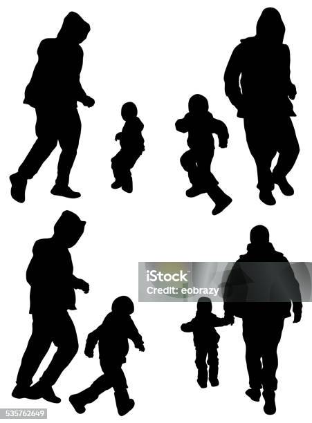 Ilustración De Padre E Hijo Y Más Vectores Libres De Derechos De 2015