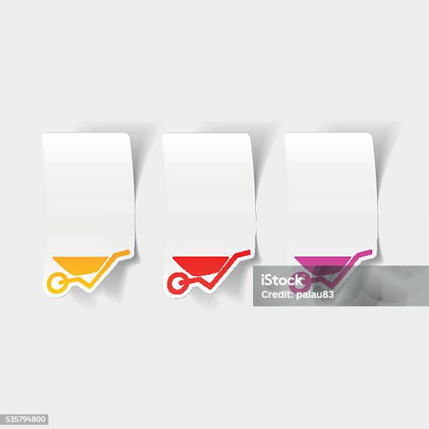 Realistic Design Element Wheelbarrow Stock Illustration Download