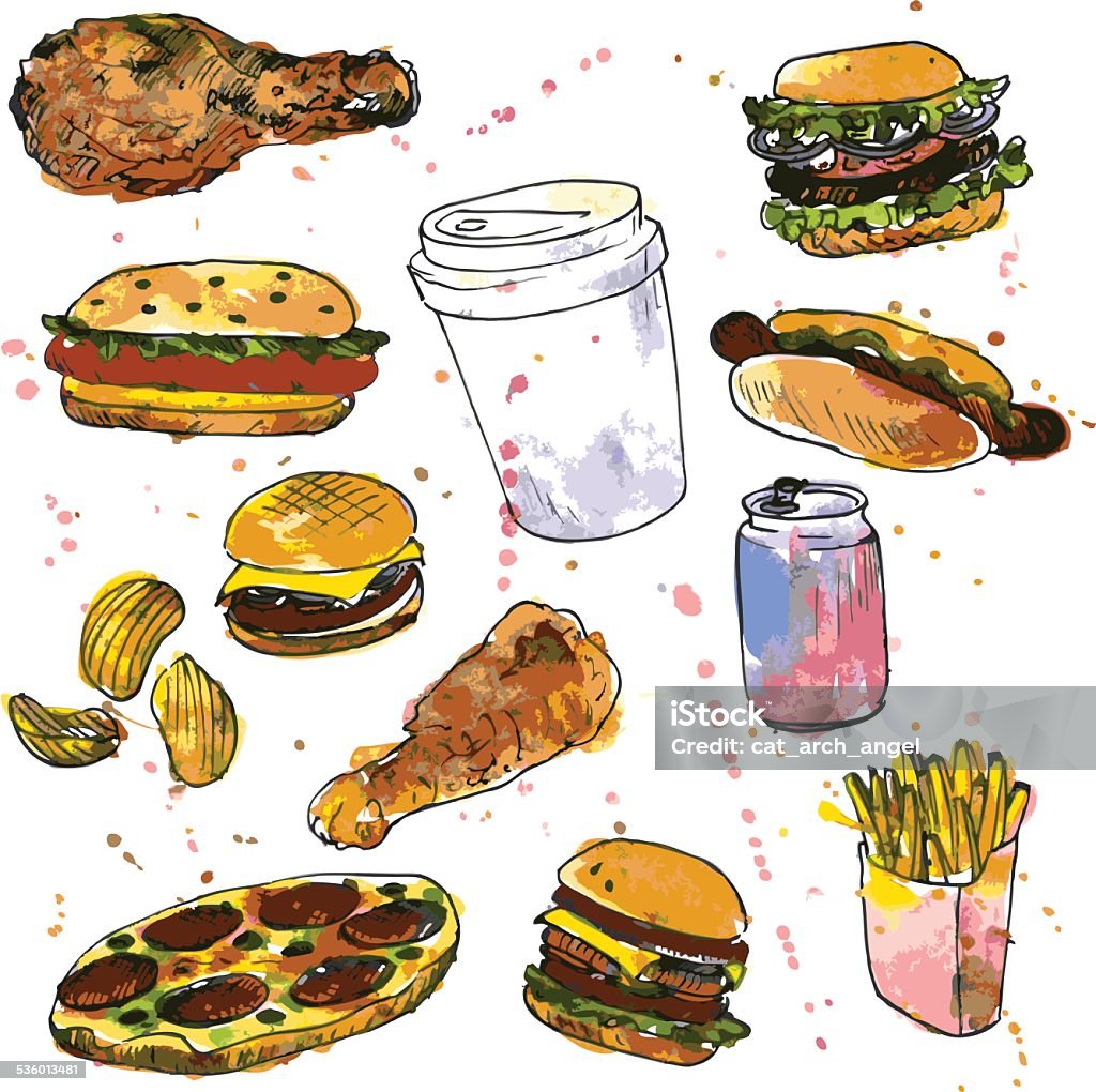 Set Of Fast Food Sketch Stock Illustration - Download Image Now ... Set Of Fast Food Sketch Stock Illustration - Download Image Now ...
