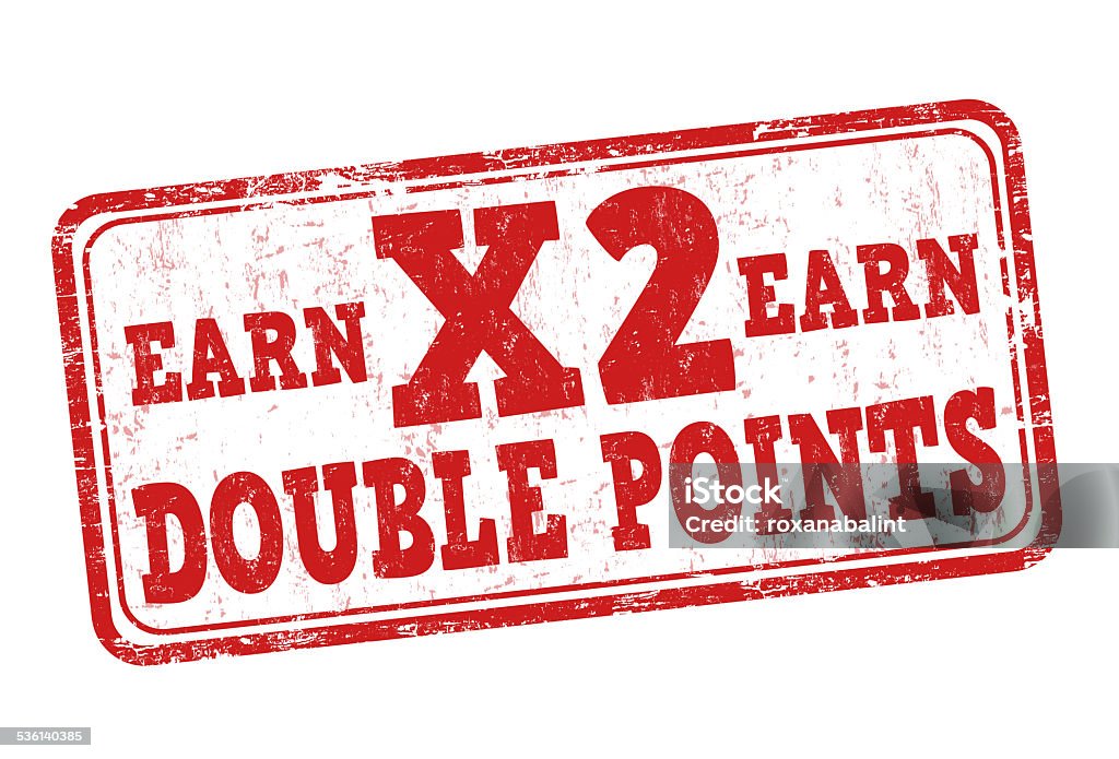 Earn X2 Double Points Stamp Stock Illustration - Download Image Now ... Earn X2 Double Points Stamp Stock Illustration - Download Image Now ...