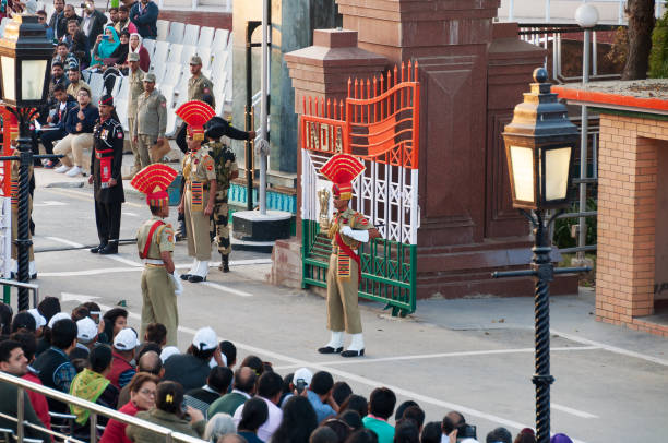 270+ India Pakistan Border Ceremony Stock Photos, Pictures & Royalty ... 270+ India Pakistan Border Ceremony Stock Photos, Pictures & Royalty ...
