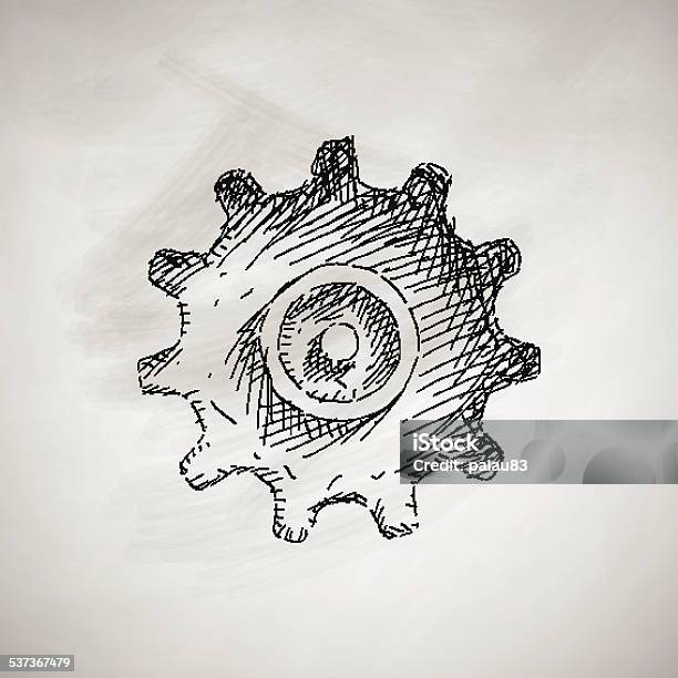 Cogwheel 아이콘크기 교육에 대한 스톡 벡터 아트 및 기타 이미지 교육 그리기 기어 기계 부분 Istock