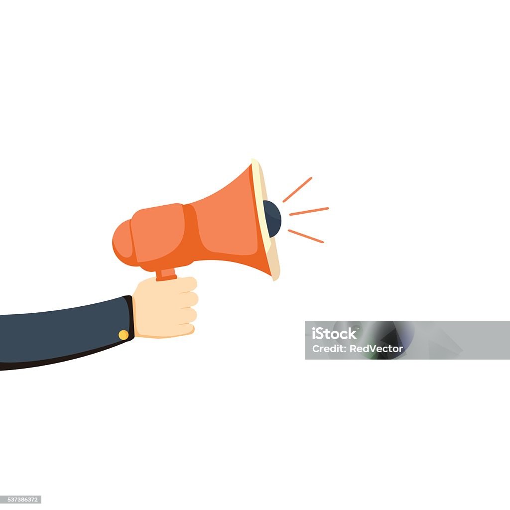 Loudspeaker In A Mans Hand Stock Illustration - Download Image Now ... Loudspeaker In A Mans Hand Stock Illustration - Download Image Now ...