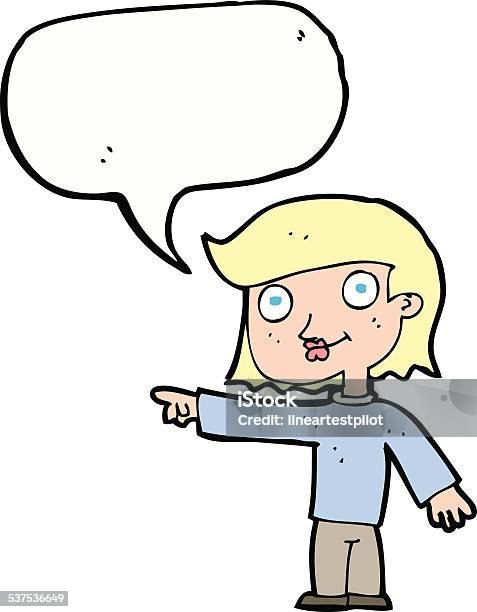 Homme En Dessin Animé Pointant Du Doigt Avec Bulle De Dialogue Vecteurs