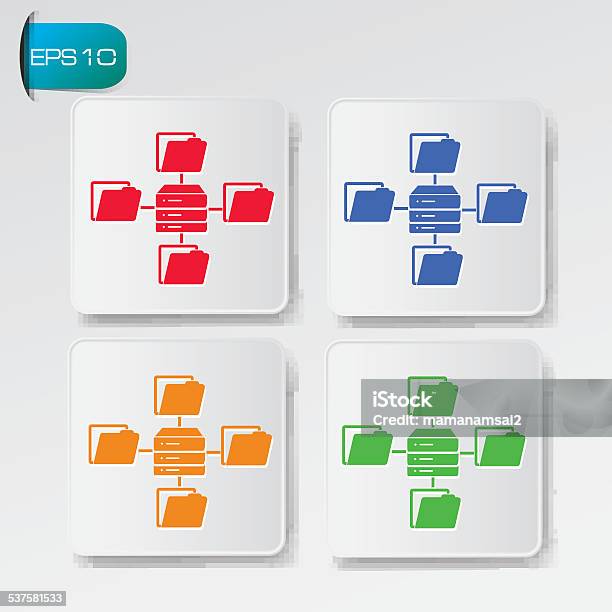 Folder Koneksi Ikon Database Pada Tombol Vektor Bersih Ilustrasi Stok ... Folder Koneksi Ikon Database Pada Tombol Vektor Bersih Ilustrasi Stok ...