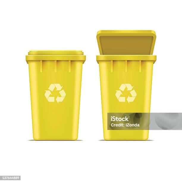 Vector Recycle Bin For Trash And Garbage Isolated On Background向量圖形及更多