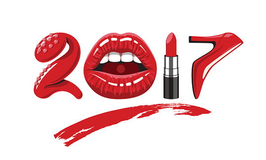 2017 년 여자 립스틱에 대한 스톡 벡터 아트 및 기타 이미지 립스틱 메이크업 화장품 문자 Istock