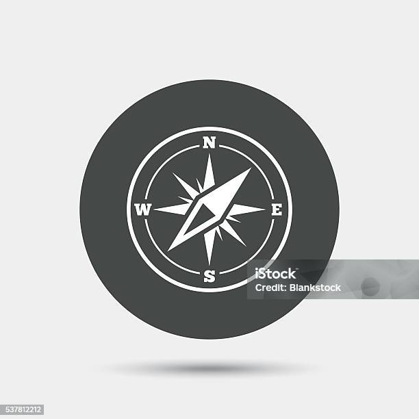 Compass Signe Icône Windrose Symbole De Navigation Vecteurs Libres De