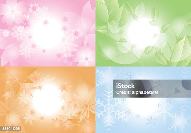 Spring Summer Fall Winter Background向量圖形及更多四季圖片 四季 背景 主題 冬天 Istock