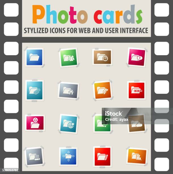 Folder Icon Set向量圖形及更多下載圖片 下載 商務 商業金融與工業 Istock