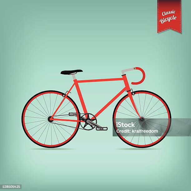 Retro Illustration Vector Bicycle向量圖形及更多比賽用單車圖片 比賽用單車 復古風格 舊式 Istock