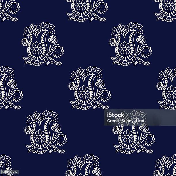 Monochrome Floral Pattern Contour Indian Paisley Wallpaper In Two