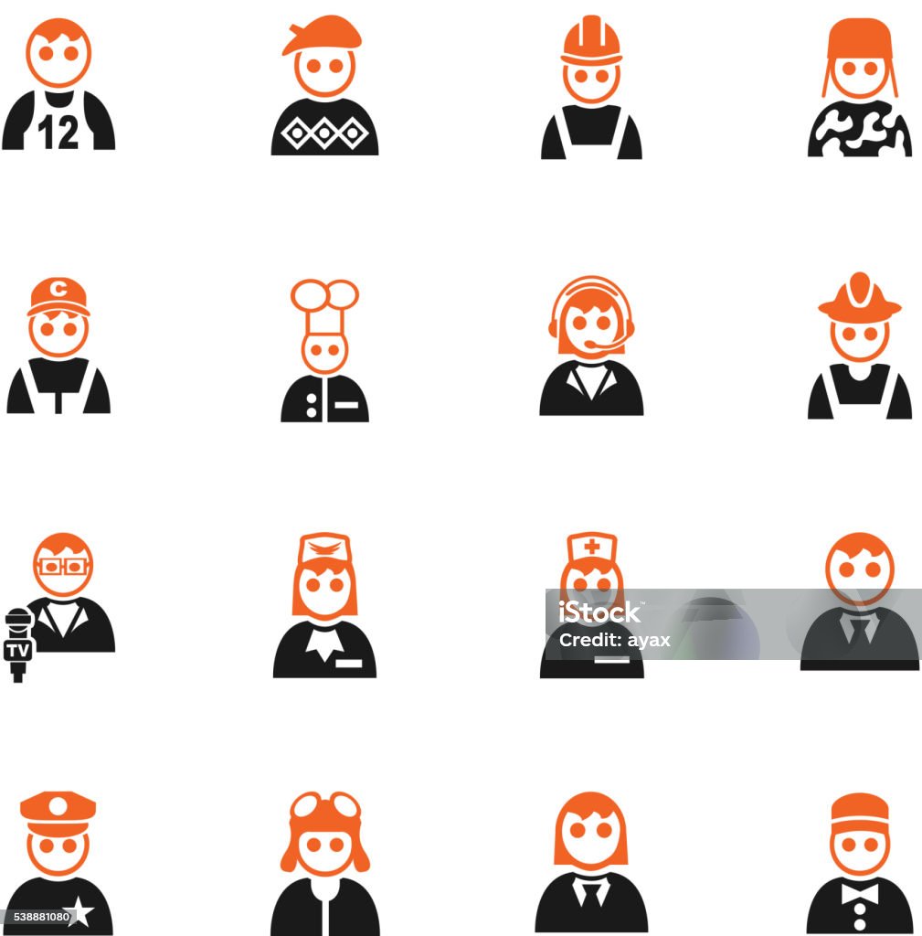 Ilustración De Conjunto De Iconos De Ocupación Y Más Vectores Libres De