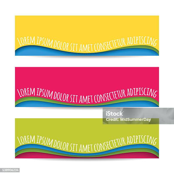 Desain Material Spanduk Vektor Horizontal Header Halaman Berwarnawarni