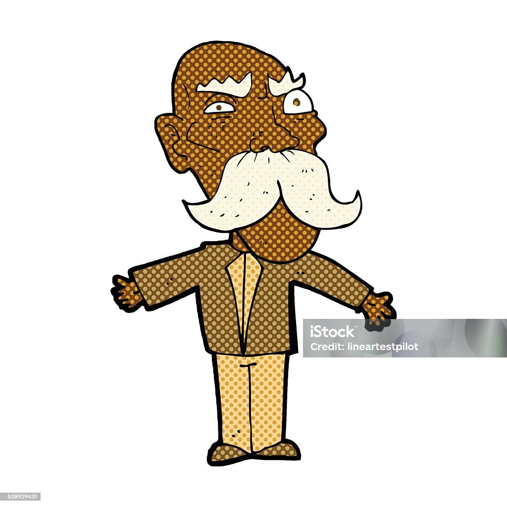 Comic Cartoon Angry Old Man Stock Illustration Download Image Now Adult Clip Art Comic