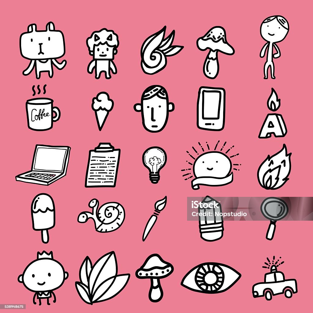 Creative Doodles Icon Stock Illustration Download Image Now 2015