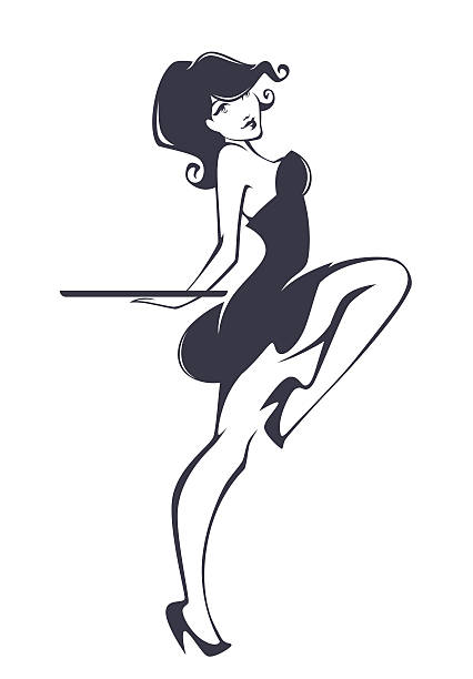 170 Pin Up Waitress Stock Illustrations Royalty Free Vector Graphics