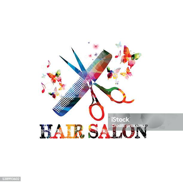 Latar Belakang Alat Penataan Rambut Dengan Sisir Dan Gunting