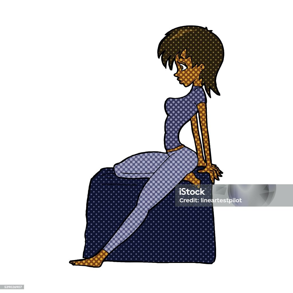 Comic Cartoon Pin Up Pose Girl Stock Illustration Download Image Now