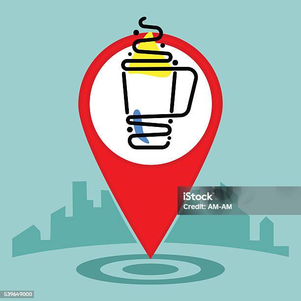 Ikon Lokasi Tanda Pin Peta Kopi Atau Secangkir Teh Ilustrasi Stok ... Ikon Lokasi Tanda Pin Peta Kopi Atau Secangkir Teh Ilustrasi Stok ...
