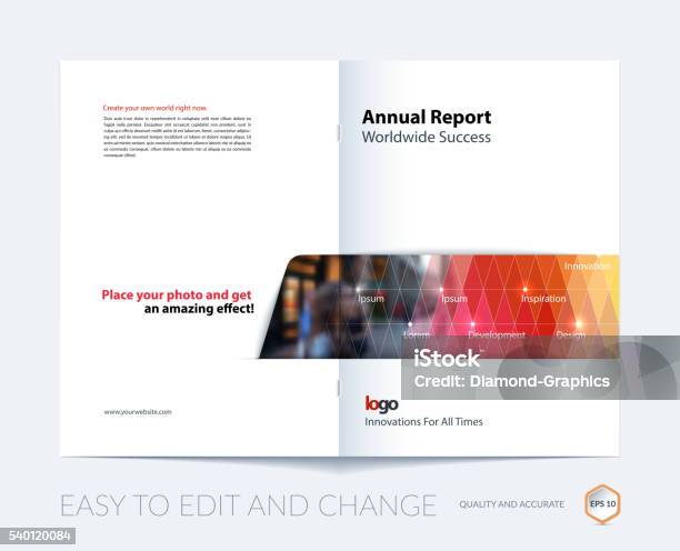 Brochure Template Layout Cover Design Annual Report Magazine向量圖形及更多三角形