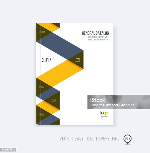 Brochure Template Layout Cover Design Annual Report Magazine向量圖形及更多三角形