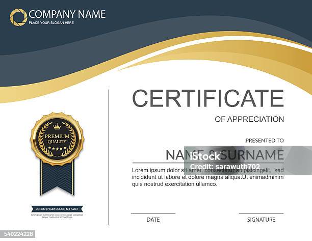 Vector Certificate Template向量圖形及更多文憑圖片 文憑 證書 凸版效果 Istock