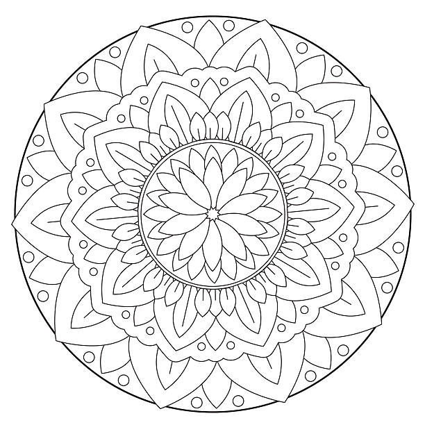 350 Mandalas Para Colorear Niños Ilustraciones De Stock Gráficos