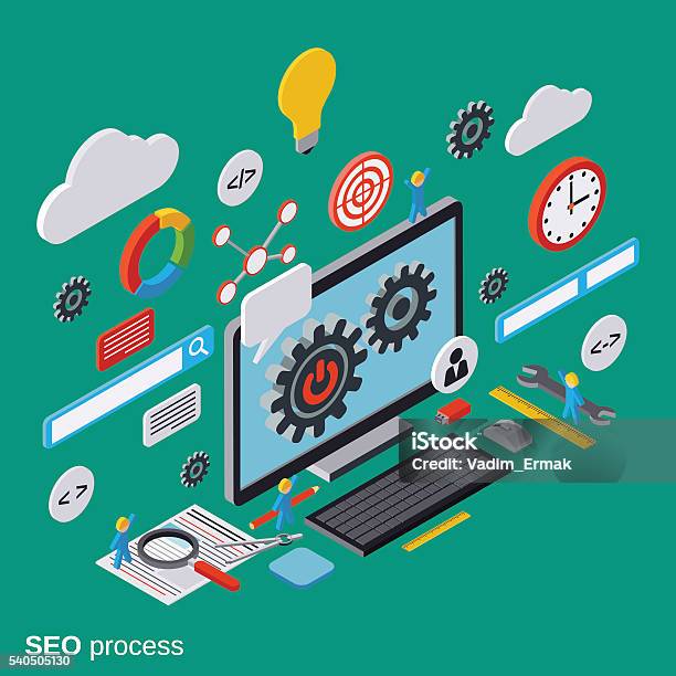 Seo 최적화 벡터 컨셉입니다 개발에 대한 스톡 벡터 아트 및 기타 이미지 개발 개선 검색 Istock