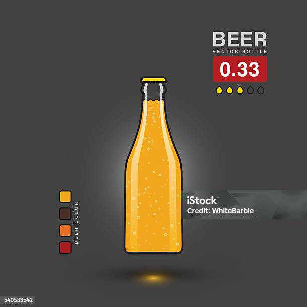 Beer Bottle 033 L向量圖形及更多包裝品圖片 包裝品 反射 手工藝 Istock