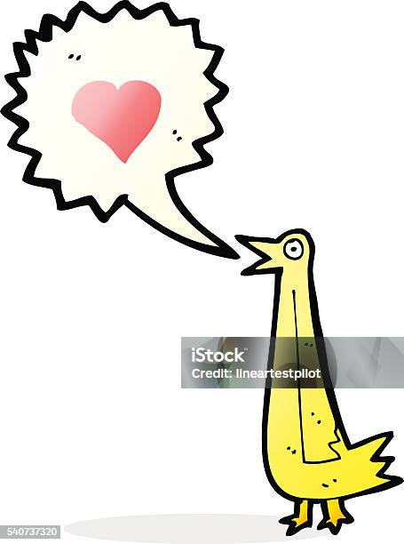 Cartoon Tweeting Bird Stock Illustration Download Image Now Bird
