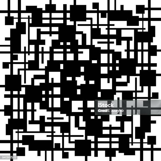 Abstract Black And White Geometric Pattern向量圖形及更多幾何圖形圖片 幾何圖形 式樣 形狀