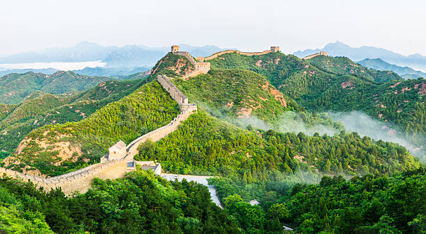 Free Stock Photo of Ancient Great Wall of China with foliage | Download ...