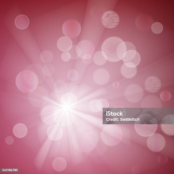 Abstract Bokeh Sparkles On Blurred Background向量圖形及更多亮粉圖片 亮粉 光 圓形