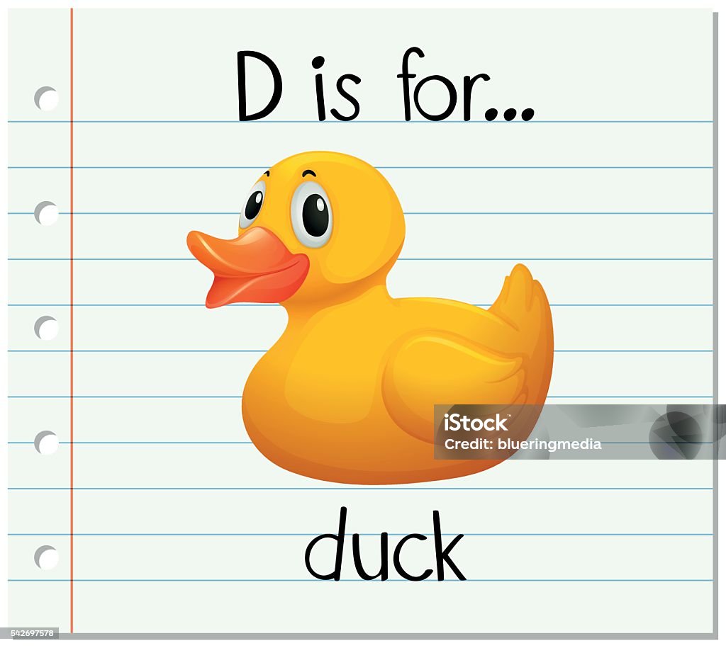 Flashcard Letter D Is For Duck Stock Illustration - Download Image Now ... Flashcard Letter D Is For Duck Stock Illustration - Download Image Now ...