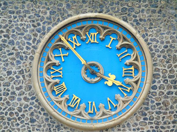 Free Stock Photo of Gold and Blue Clock in a Church | Download Free ...