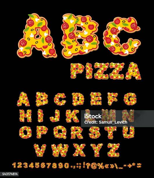 Abc Pizza Appetizing Letters From Fast Food Edible Font Stock ... Abc Pizza Appetizing Letters From Fast Food Edible Font Stock ...